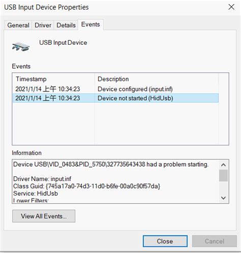 Solved Usb Device Custom Hid Device Cannot Start On Win1