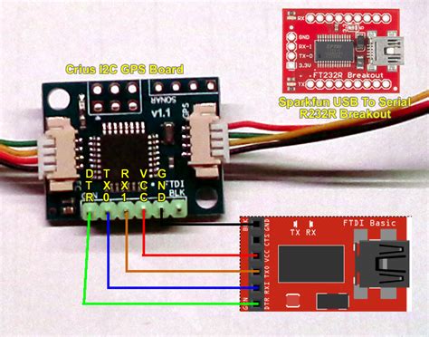Crius I C GPS Nav Board Programming Via RS USB To Serial FTDI Board PlastiBots