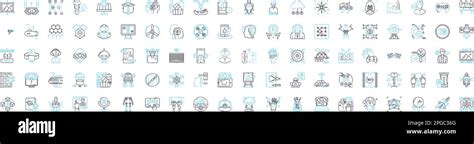 3d Modelling Vector Line Icons Set 3d Modelling Modeling Cad Design Rendering Simulation