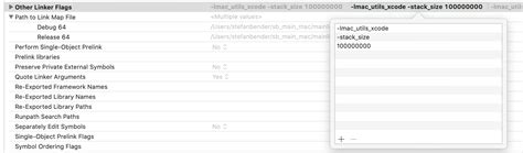XCode How To Increase Stacksize SDK Vectorworks Community Board