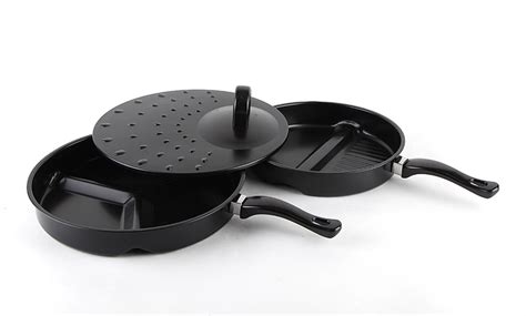 Up To 56 Off On Divider Frying Pan Set 3 Piece Groupon Goods