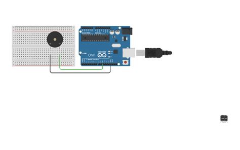 circuit design arduino and speaker tinkercad