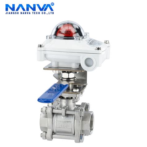 Handle With Signal Feedback Three Piece Ball Valve Butterfly Valve