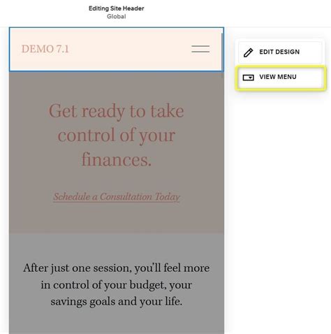 How To Adjust Your Mobile Menu In Squarespace 71 And 70 Brine — Big