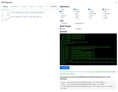 php 编译器 bpc 6 2 发布 直接编译 php 文件为 web server v2ex