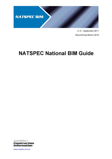 natspec bim au bim standards