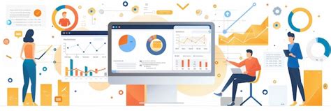 Business Analytics And Data Visualization A Team Of People Working On A