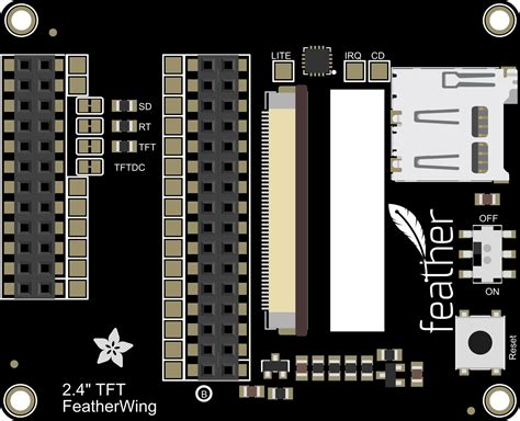 How To Use Adafruit 2 4in Tft Featherwing Pinouts Specs And Examples Cirkit Designer