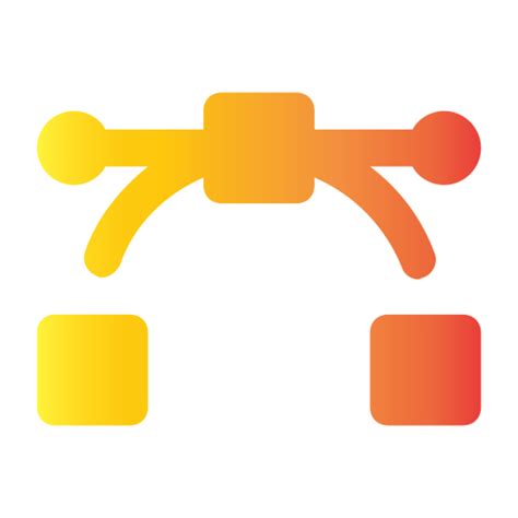 Bezier Tool Generic Gradient Fill Icon