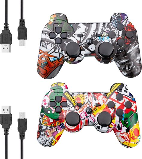 2pack Controller For Ps3 Rechargeable Controller With High Performance