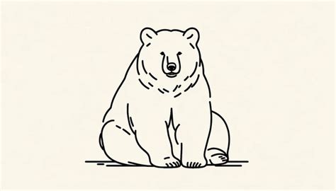 Free Vectors Bear Sitting Cutely