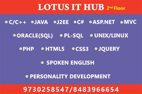 Cc Courses From Lotus It Hub Karve Road Pune Software Training
