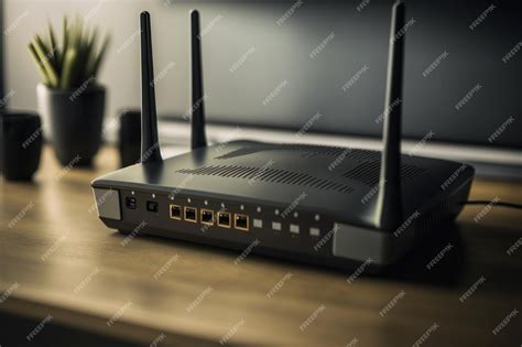 Premium Photo Router On The Table Router Is A Device That Forwards Data Packets Between