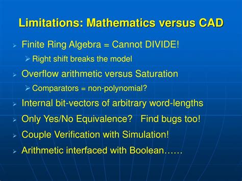 Ppt Verification And Synthesis Of Arithmetic Datapaths Using Finite