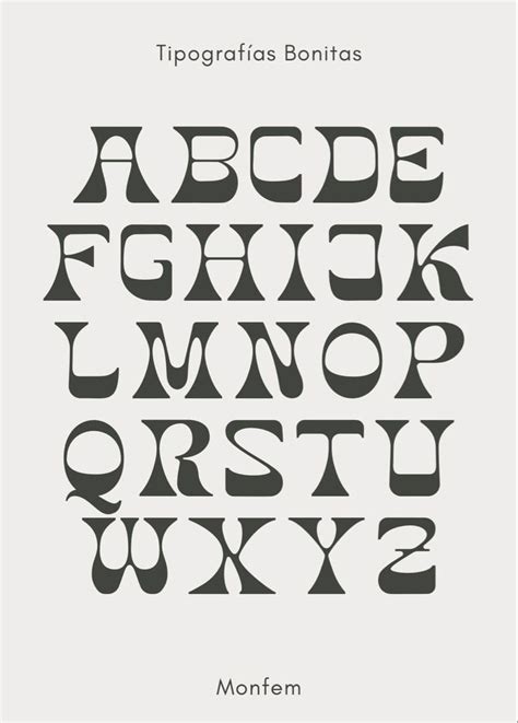 Monfem En 2025 Tipologia De Letras Estilos De Letras Tipos De