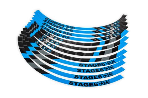 Rim Sticker Set Motorcycle 17″ Stage6 Blue Stage6