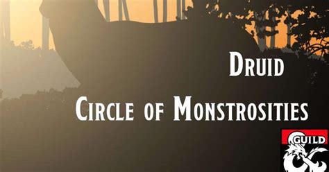 Druid Circle Of Monstrosities RPG Item RPGGeek