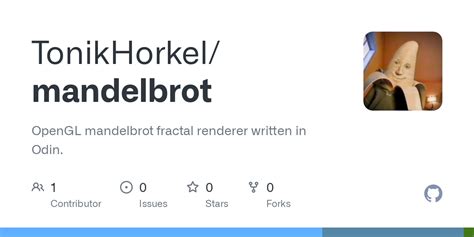 Github Tonikhorkelmandelbrot Opengl Mandelbrot Fractal Renderer