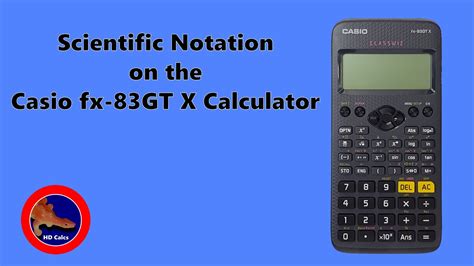 How To Use Scientific Notation On The Casio Fx 83gt Calculator Youtube