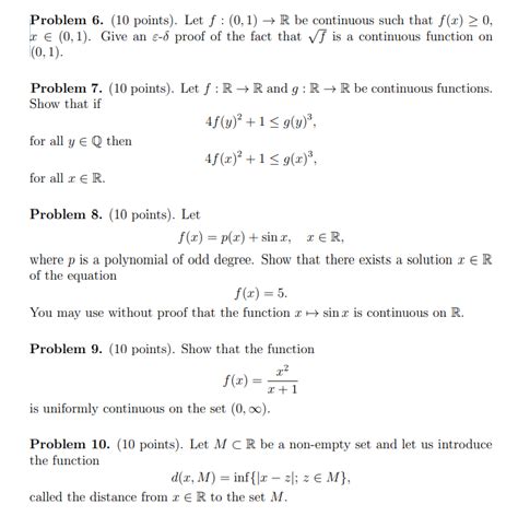 Solved Problem Points Let F R Be Chegg
