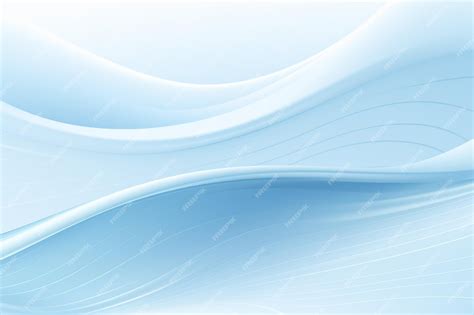 추상적인 파란 빛 파동 미래의 배경 프리미엄 사진