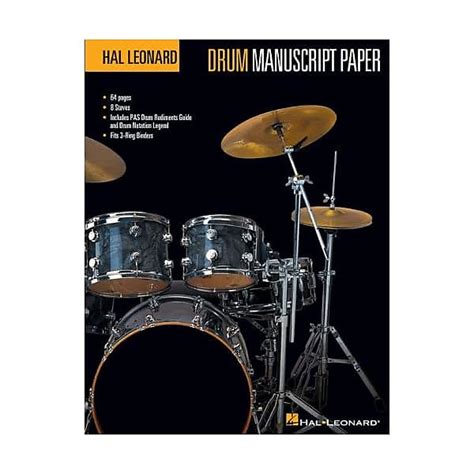 Hal Leonard Drum Manuscript Paper Hal Leonard Reverb