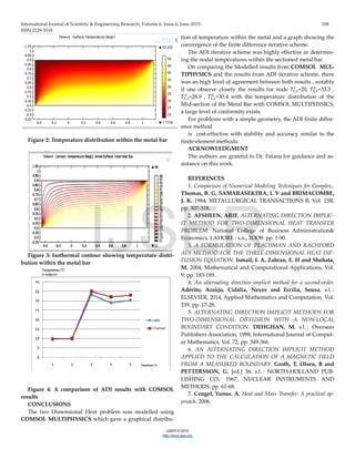 Alternating Direction Implicit Finite Difference Method For Transient D Heat Transfer PDF