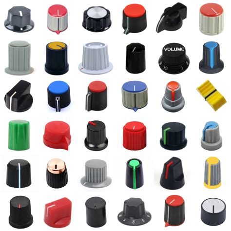 Knob 205 Plastic Potentiometer Knob 6mm With Buffer Knob 205 Plastic Potentiometer Knob 6mm With Buffer