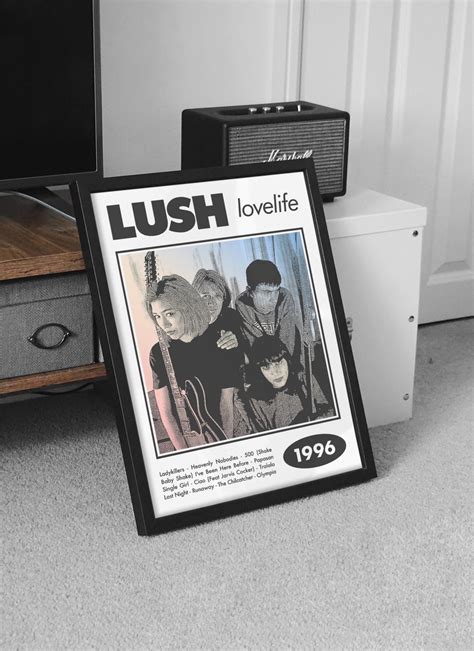 Lush Band Poster Music Wall Art Band Cover Graphic Shoegaze Poster