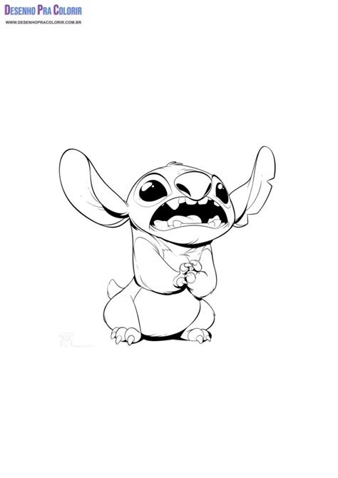 Stitch Para Colorir De Desenhos Para Imprimir E Pintar