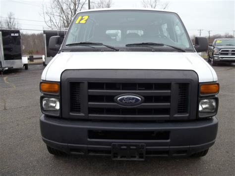 2012 Ford Econoline E250 Window Van 10 Passschool Bus W Aisle Seating