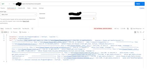 Error While Calling Rest Api In Erpnext Installed Site Erpnext Frappe Forum