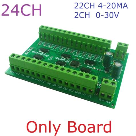 N4aic24 22ch 4 20ma Current And 2ch 0 30v Voltage Input Rs485 Ai Module 24ch 12 Bit Adc Collector