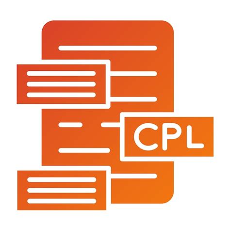 Premium Vector Cpl Icon Style
