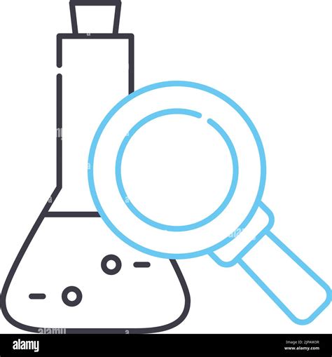 Research Lab Line Icon Outline Symbol Vector Illustration Concept Sign Stock Vector Image