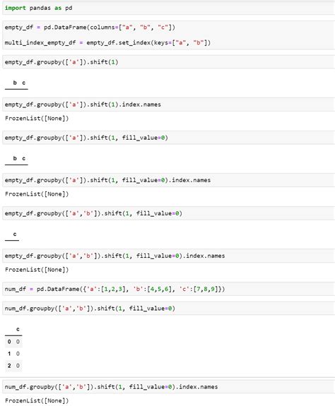 Bug Specifying Fillvalue In Pandasdataframeshift Messes With