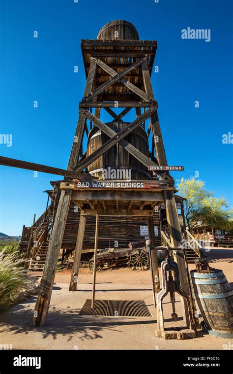 Goldfield Ghost Town Is Situated Atop A Small Hill Between The