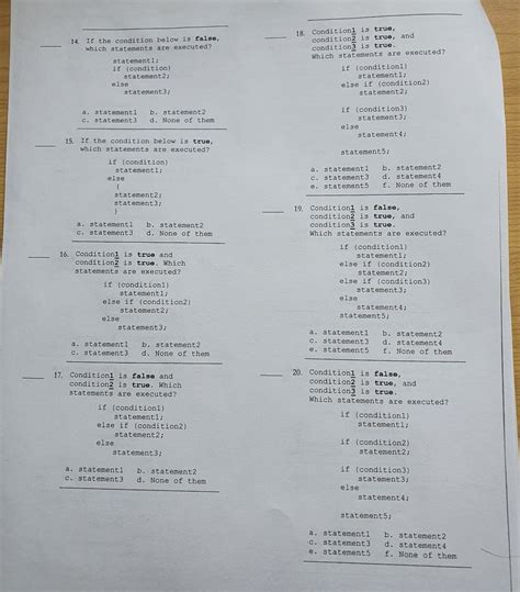 Solved If The Condition Below Is False Condition Chegg
