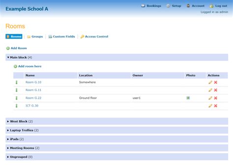 Rooms Classroombookings Self Hosted Documentation