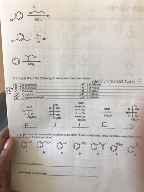 Solved Match the following structures with the correct | Chegg.com