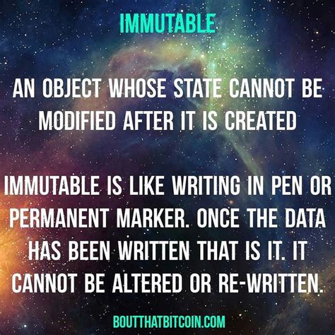 Data On The Blockchain Is Immutable Blockchain Instagram Posts Writing