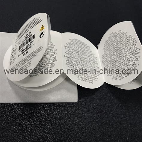 Booklet Format Multi Page Labels Double Layer Label Paper Sticker