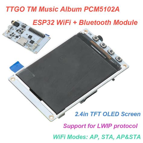 nincs szín ttgo tm 2 4 tft oled esp32 wifi bluetooth modul
