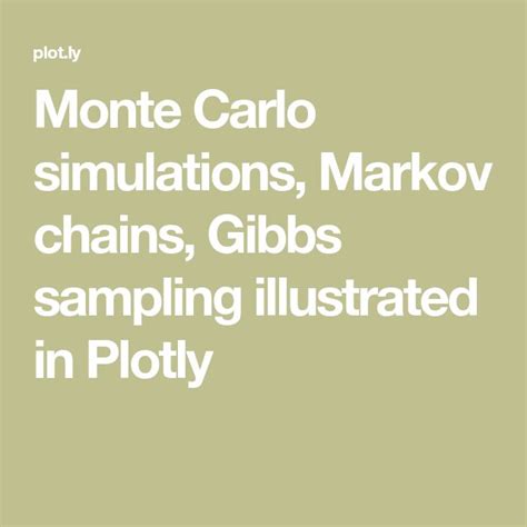Monte Carlo Simulations Markov Chains Gibbs Sampling Illustrated In Plotly Monte Carlo