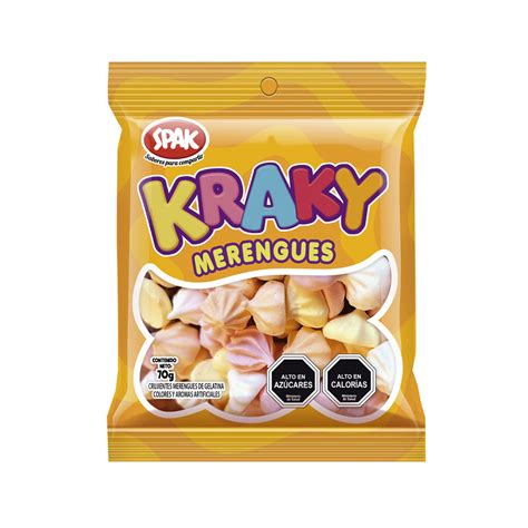 Kraky Mini Merenguitos 70 Grs 25 Uni X Caja Confites Spak