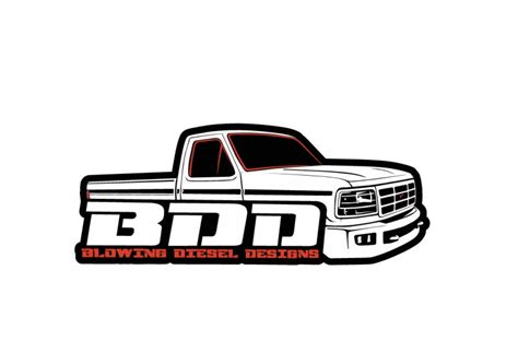Small Bdd Logo Sticker Blowing Diesel Designs