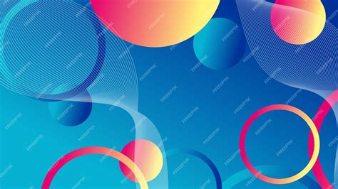 Premium Vector Abstract Minimal Gradient Geometric Circle Background