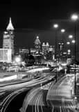 Atlanta Skyline Black And White