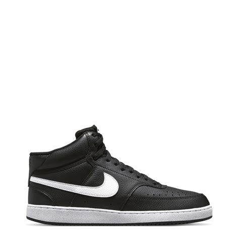 Nike Mens Court Vision Mid Nn Blackwhite Black Mid Top Shoes Size 9