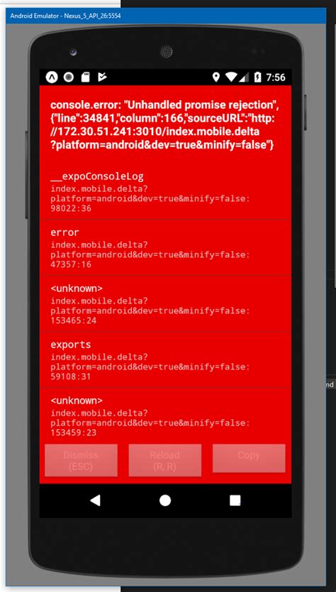 error in android emulator · issue 630 · sysgears apollo universal